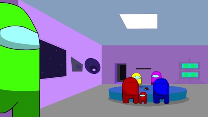 Make a proffesional smooth 2d among us animation by Aliozbekmedia | Fiverr