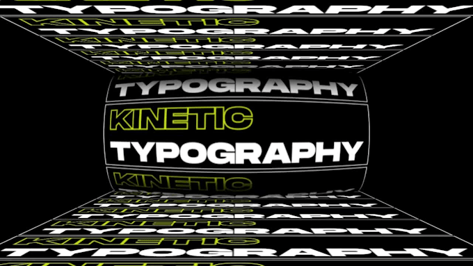 Do custom kinetic typography animation with motion graphics by ...