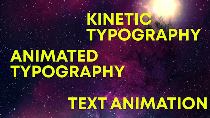 Create awesome kinetic , animated text, animated stickers by Designer_beee | Fiverr