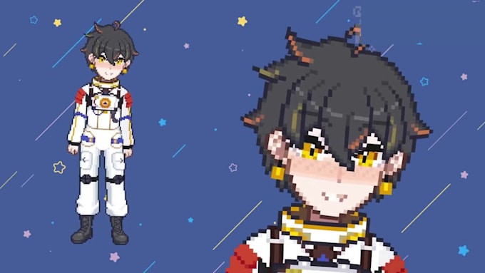 Draw pixel live2d vtuber model, live2d vtuber rigging, chibi animated ...