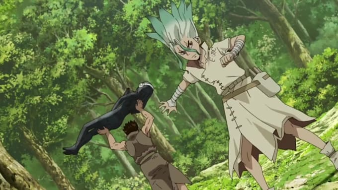 Create ,2d japanese anime style film, 2d animation video, character ...