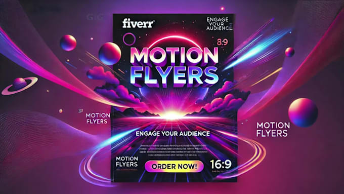 Create an animation motion poster or flyer for events parties weddings ...