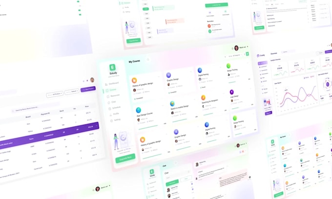 Create a responsive web app dashboard design by Aabbro | Fiverr