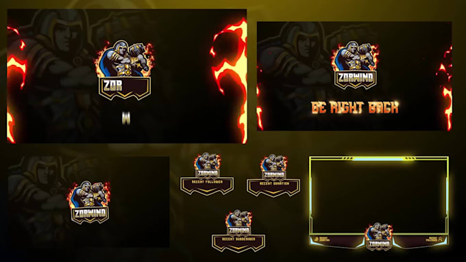 Custom animated twitch overlay intros by Msaqibghouri | Fiverr