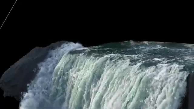 Realistic waterfall animation, houdini simulation, and 3d liquid, 3d ...