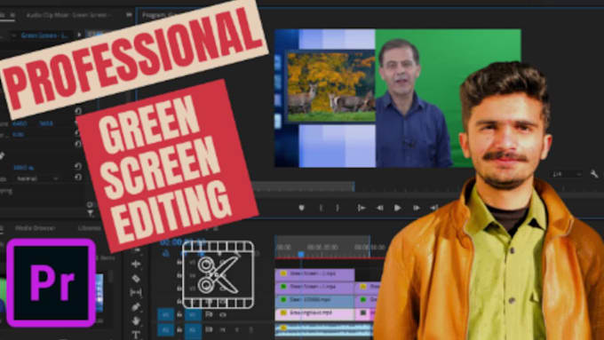 Remove green screen background professionally from video and image by ...