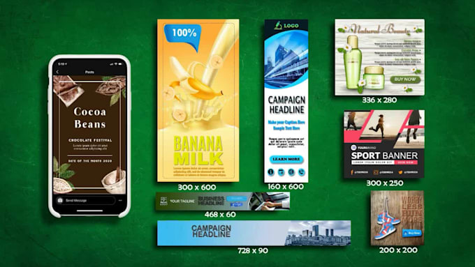 Do animated banner ads gif by Buscatz | Fiverr