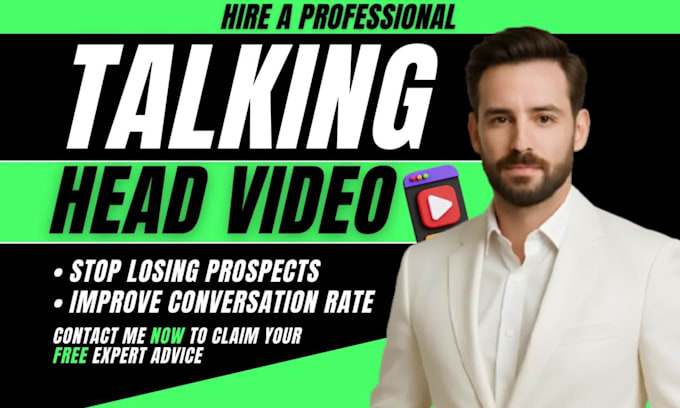 Do youtube talking head video editing that hooks viewers, explainer ...