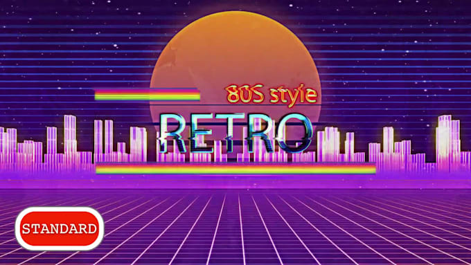 Create an 80s retro intro and outro video animation by Don90studio | Fiverr