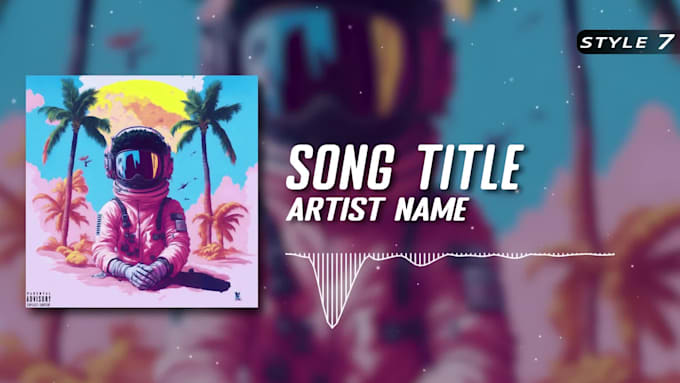 Make these cool audio visualizers or music visualizers by Lazywulf | Fiverr