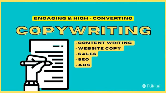 Write engaging, high converting copywriting for you by Domingomorales | Fiverr