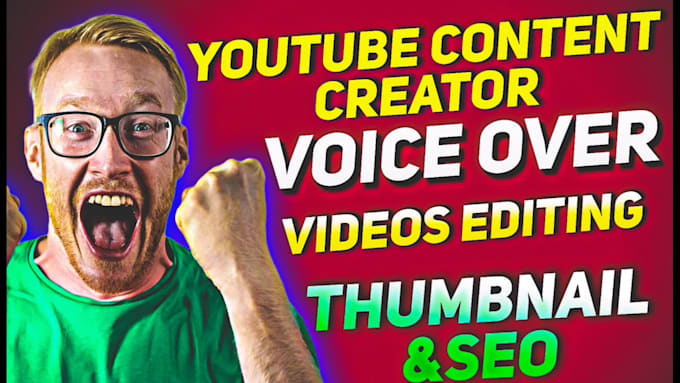 Your youtube video content creator or content creator by Tajzaada_editz | Fiverr