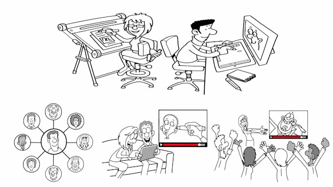 Do a proactive whiteboard animation explainer doodle video by Tanima ...