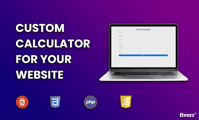 Create any functional custom calculator for your website by De_creationss | Fiverr