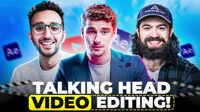 Do talking head video editing with motion graphics like iman ghazi, ali abdal by Saboorstudio381 ...