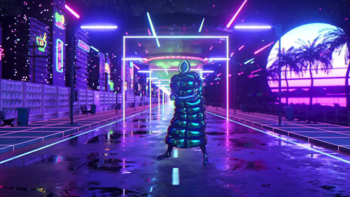 Create amazing 3d visual music video animation visualizer by Aadil ...