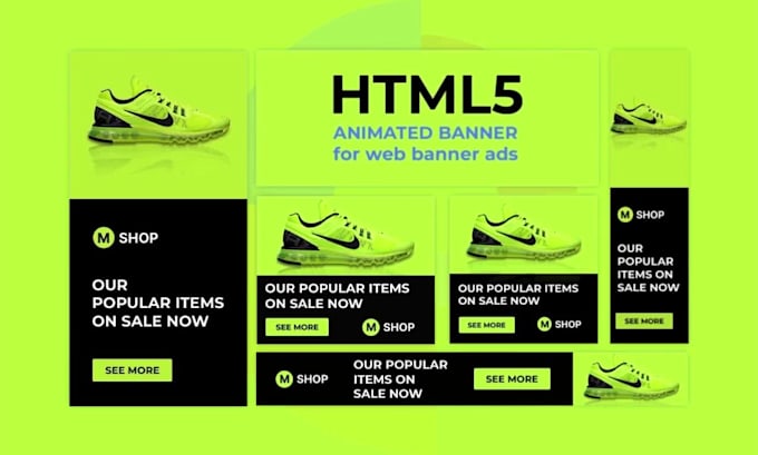 Design fresh animated html5 banner ads by Jahir_2 | Fiverr