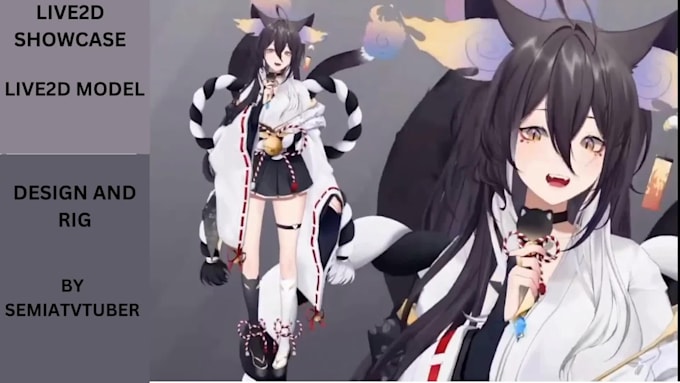 Draw and rig live2d vtuber model,2d vtuber rigging, 2d rigging,live2d commission by ...