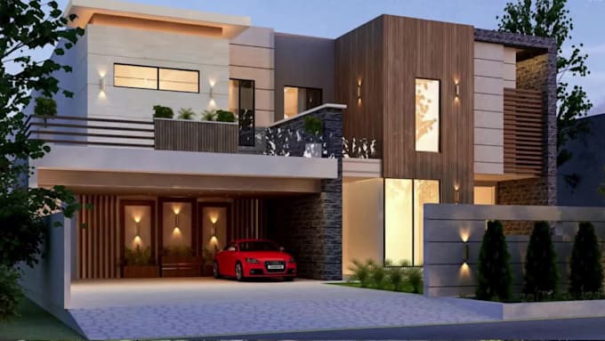 Design 2d house plan and 3d model with realistic rendering by Pr ...