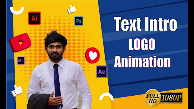 Create video text animation 3d intro for business or website by ...