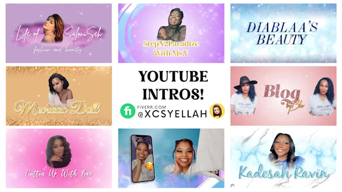 Create beauty guru style youtube intro and outro by Xcsyellah | Fiverr