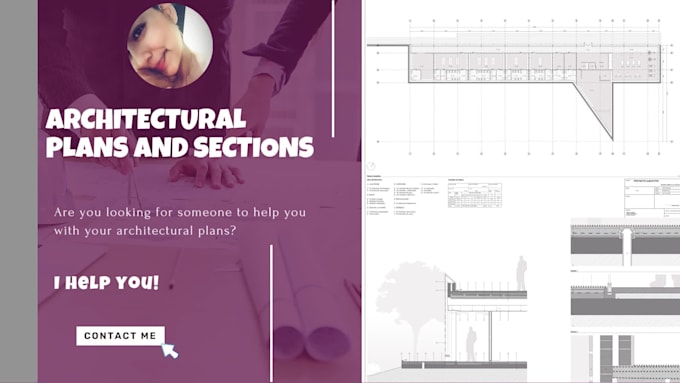 Make your architectural plans and sections by Roshelyporras | Fiverr