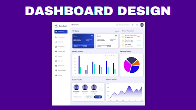 Design awesome and impressive dashboard and admin panel uiux by Zeryab ...