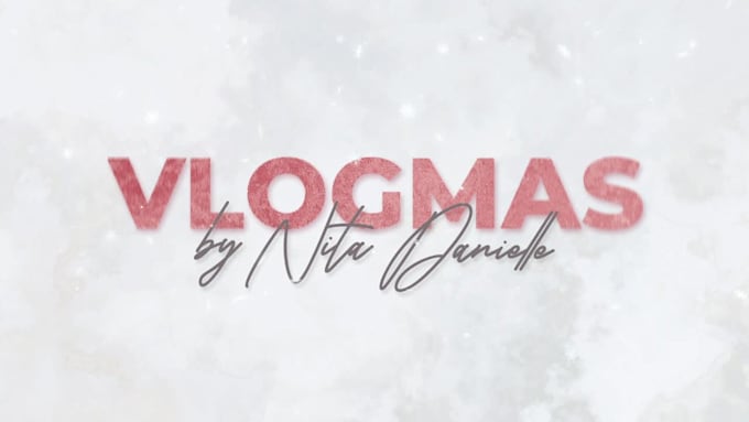 Create a custom christmas themed intro for vlogmas by Cheriondesign ...