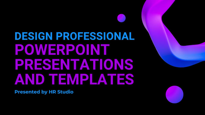 Design professional powerpoint presentations and templates by Hrstudio ...