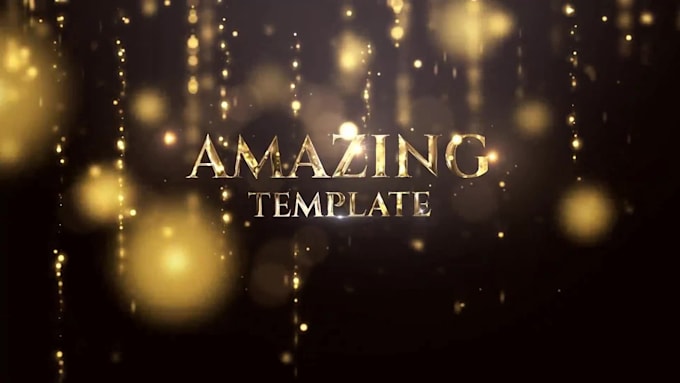 Create this unique golden luxury animation by Usmanqureshi786 | Fiverr