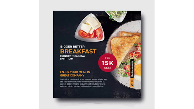 Do digital creative food menu, restaurant and cafe menu board design ...