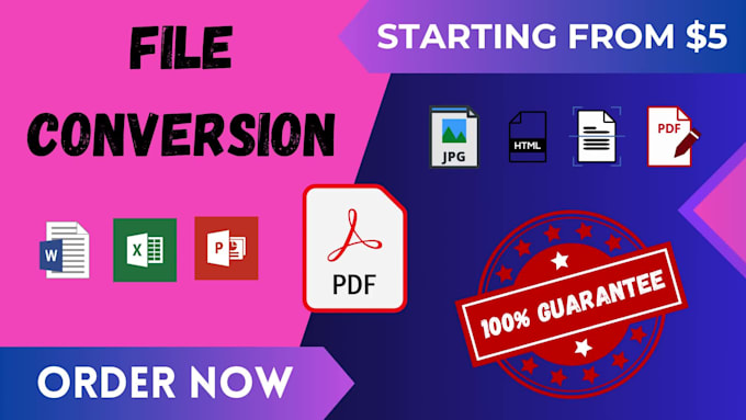 Convert your pdf to word, excel, powerpoint and vice versa by Sarthashan_cad | Fiverr