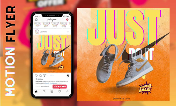 Design animated motion flyer for any event, concert, product with ...
