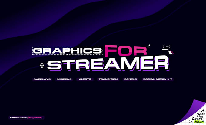 Design custom animated stream overlay, live stream graphics by Imyokski ...