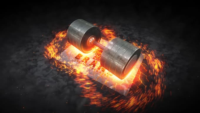 Make 3d power fitness gym logo animation intro outro by Alexmamun085 ...