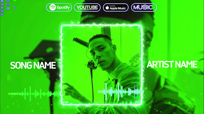 Make audio spectrum music visualizer or audio visualizer by Kasunc1 | Fiverr