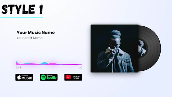 Make album promo visualizer videos in 6 styles by Akbarli1514 | Fiverr