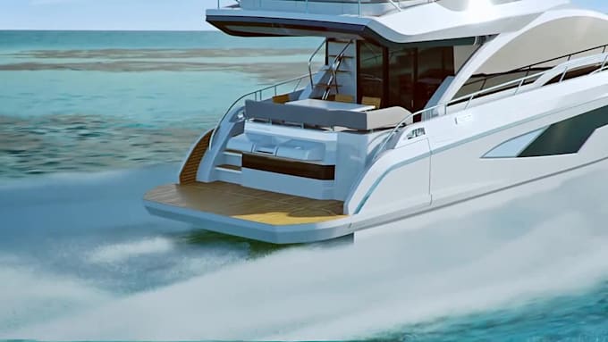 Do 3d yatch animation, interior ship design, 3d boat,tugboat animation ...
