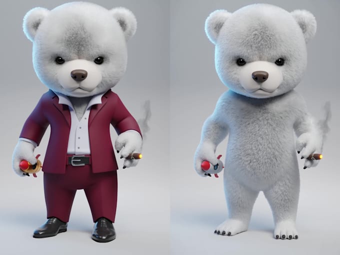 Create unique 3d nft art and 3d character modeling for game or nfts by ...