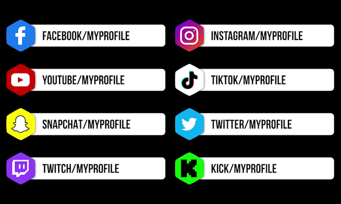 Design social media lower thirds for facebook tiktok twitch kick ...