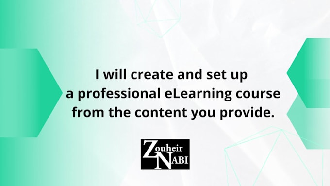 Create professional elearning courses by Nzouheir | Fiverr