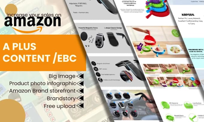 Create premium amazon a plus content and amazon enhance brand content ...