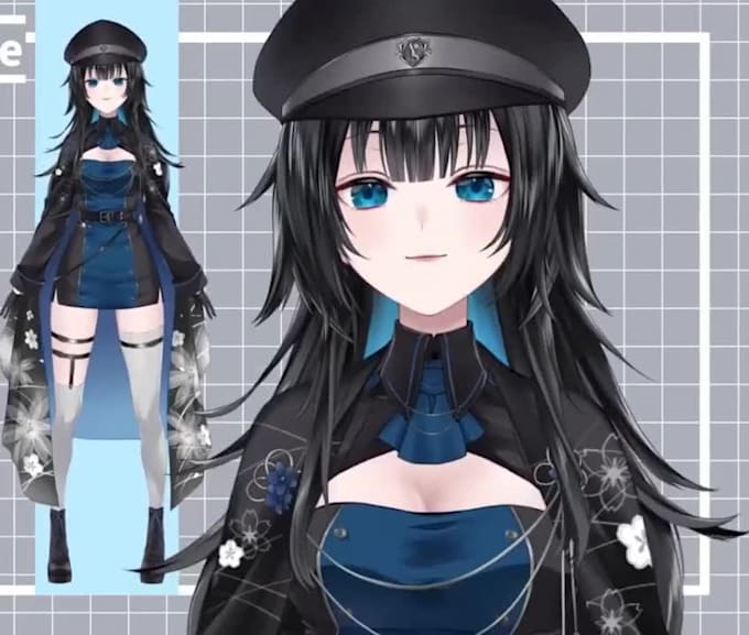 Create live2d vtuber model, 2d vtuber model, 2d vtuber design, pngtuber ...