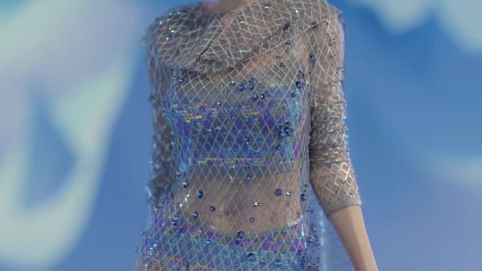 Render 3d fashion design, clothing, garment animation, 3d fashion ...
