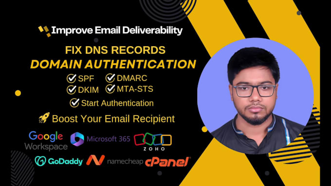 Configure dns records and warm up emails to boost email deliverability by Shafiulazamcse | Fiverr