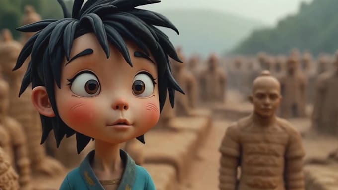 Create stunning 3d claymation animation stop motion animation character ...