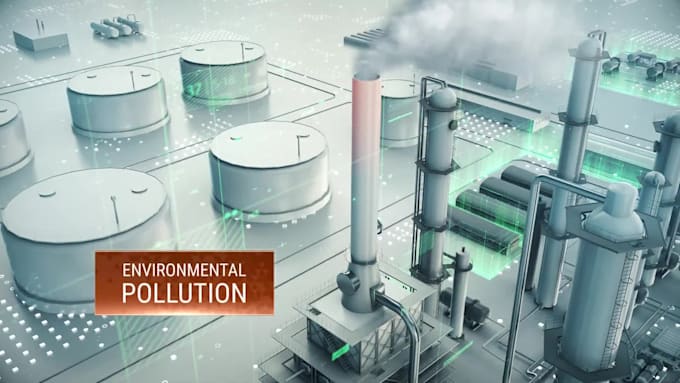 Create 3d industrial animation, process visualization and factory ...