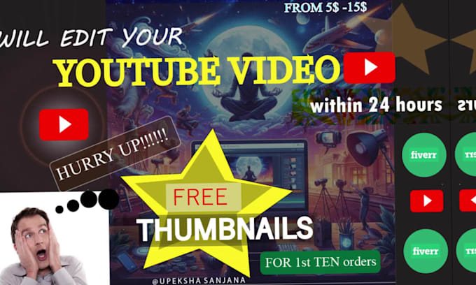 Do professional video editing within 24 hours by Upekshasanjana | Fiverr