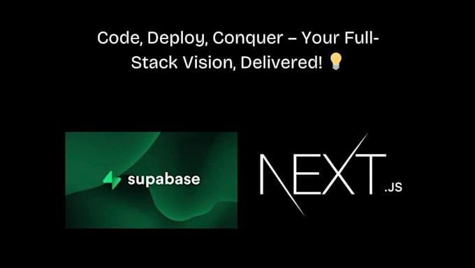 Build your website with nextjs, react, supabase and node by Hamidmuzaffar | Fiverr