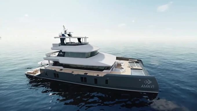 Realistic 3d yacht deign, 3d yacht animation, 3d boat deign, 3d boat ...